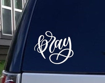 Pray. Vinyl Decal Prayer Religious Pray Church Faith Die - Etsy
