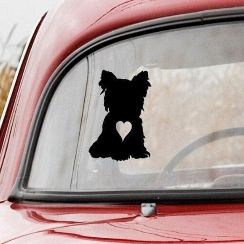 Yorkie Decal for Car - Etsy