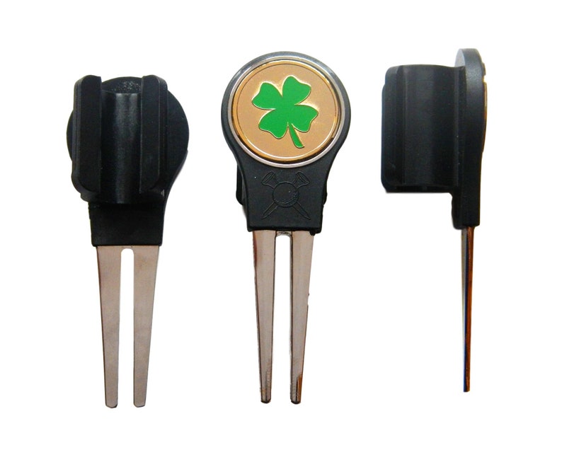 New Putter Mounted Divot Tool and Ball Marker 4 Leaf Clover Gold - Etsy