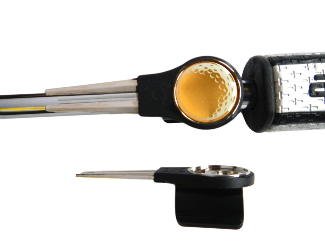 New Putter Mounted Divot Tool and Ball Marker- Gold Golf Ball - Etsy