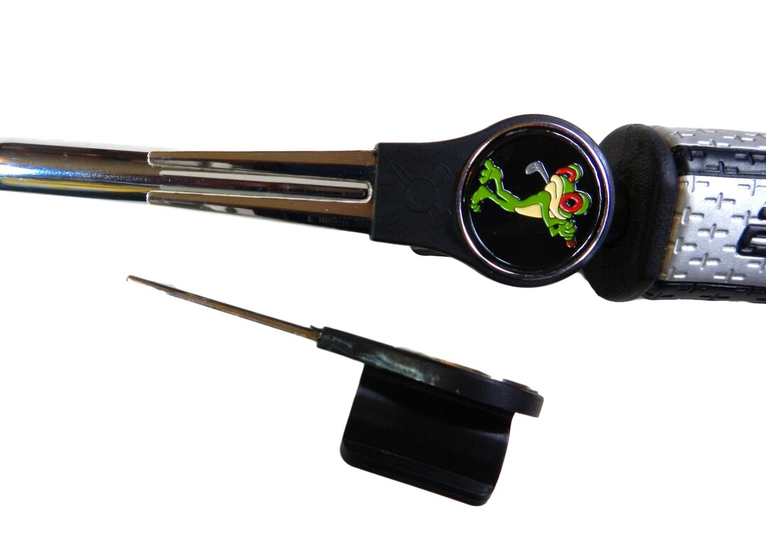 New Putter Mounted Divot Tool and Ball Marker Golfing Frog - Etsy