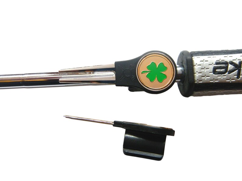 New Putter Mounted Divot Tool and Ball Marker 4 Leaf Clover Gold - Etsy