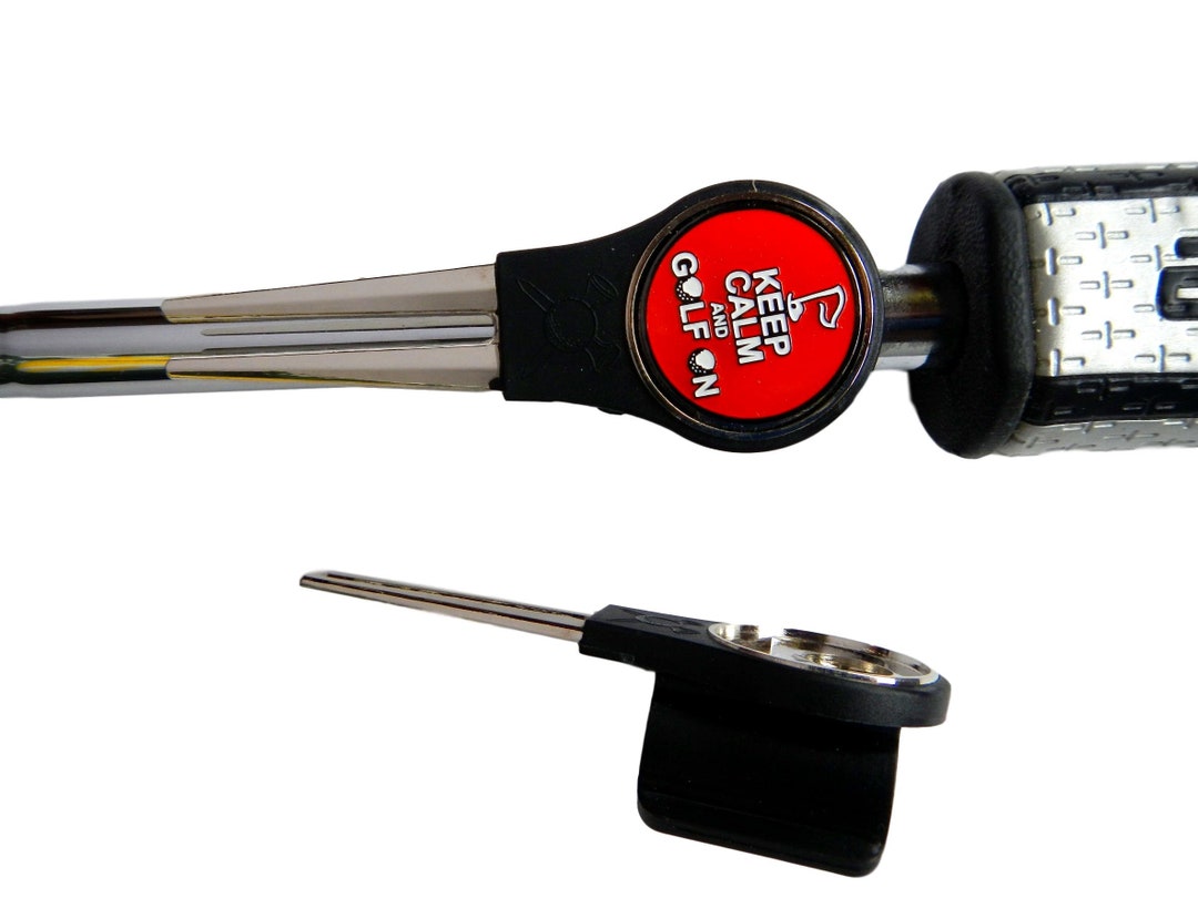 New Putter Mounted Divot Tool and Ball Marker- Keep Calm Golf On - Etsy