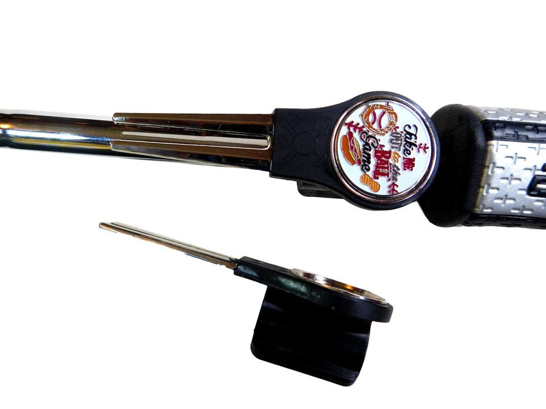 New Putter Mounted Divot Tool and Ball Marker- Take Me Out to Ballgame ...