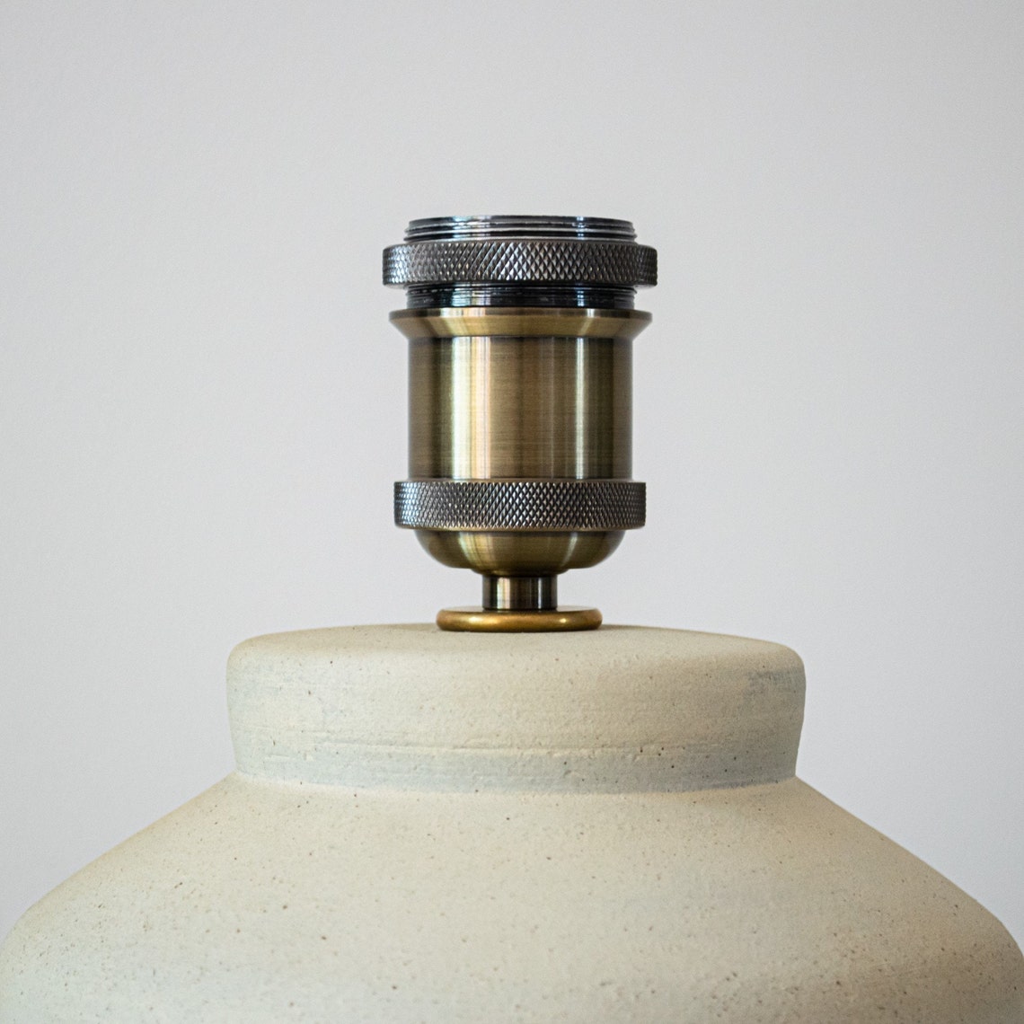 Handmade Round Ceramic Table Lamp - Etsy