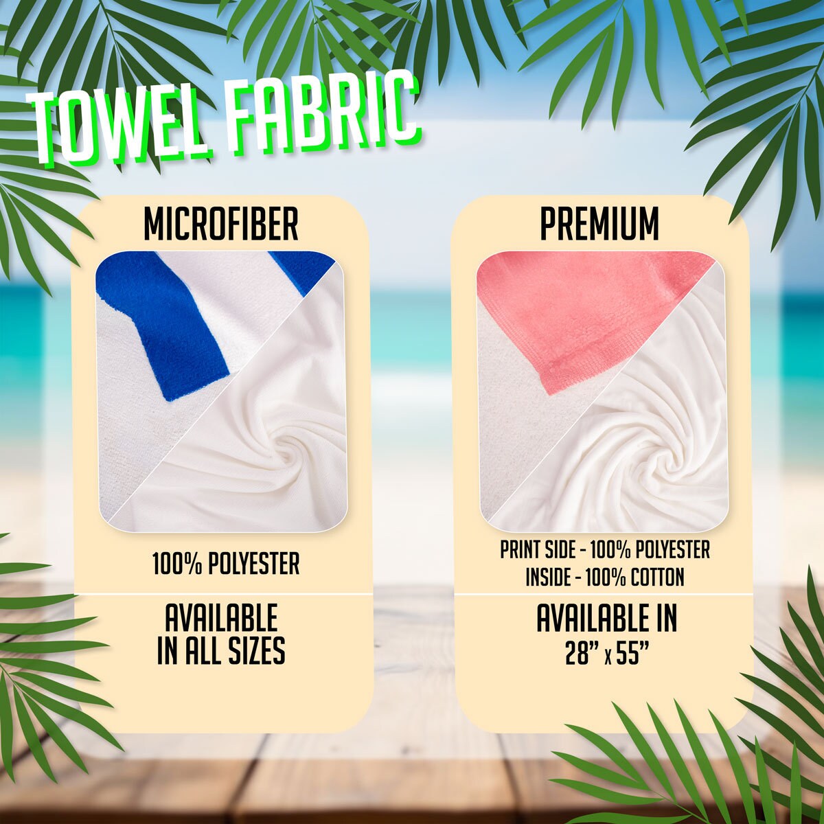 Personalized NEW Sunset Design Beach Towel With Name, Custom Beach ...