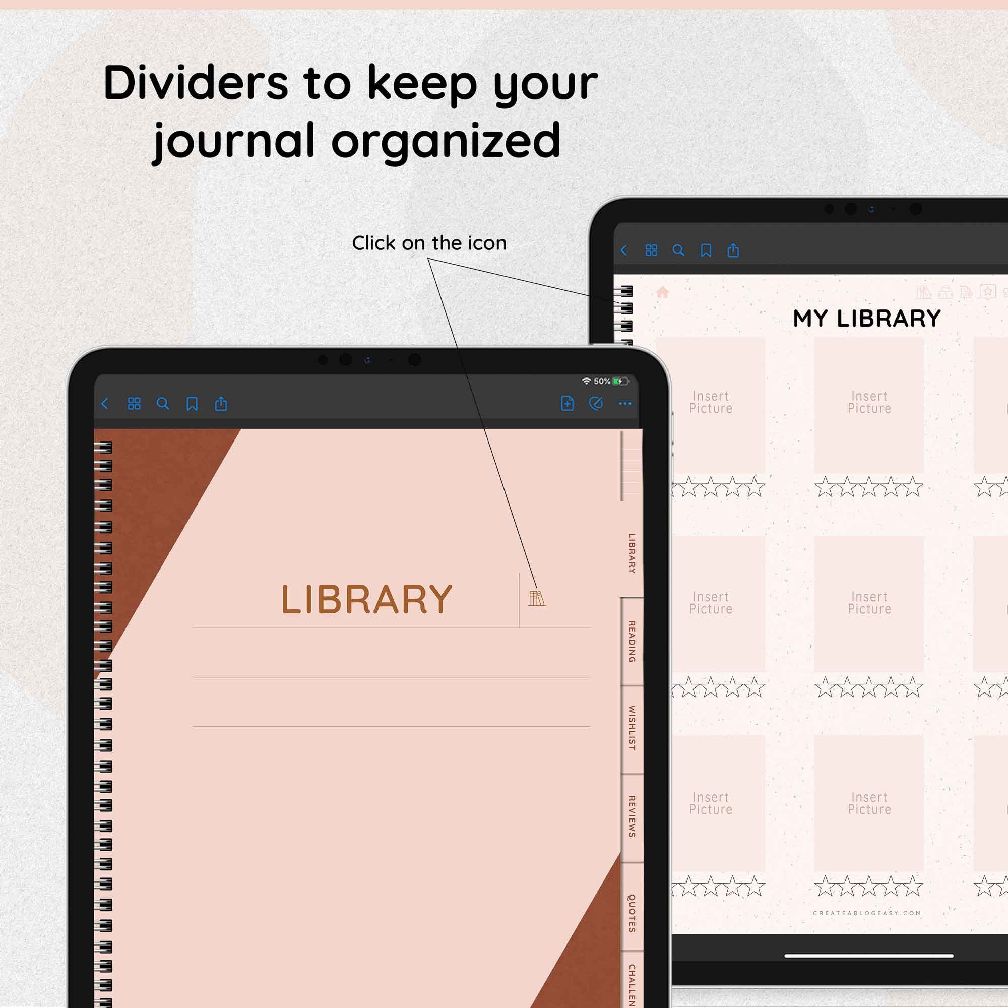 Reading Journal | Digital Reading Journal | Book Tracker | Reading ...