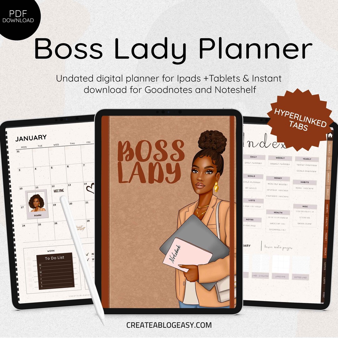 Black Girl Planner | Black Girl Stickers | African American | Girl Boss ...