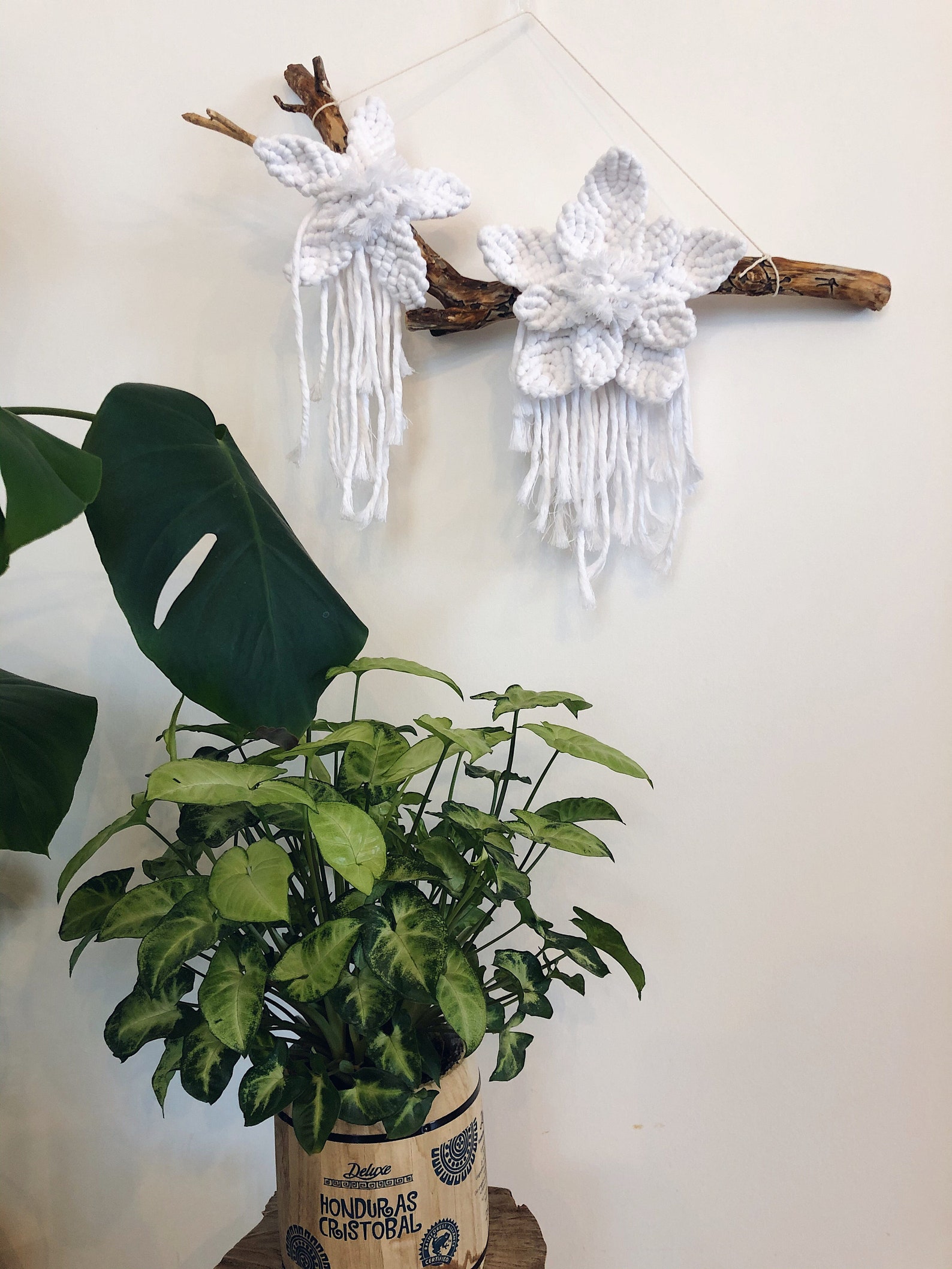 Macrame Flower Wall Hanging Boho Wedding Tapestry Flower - Etsy