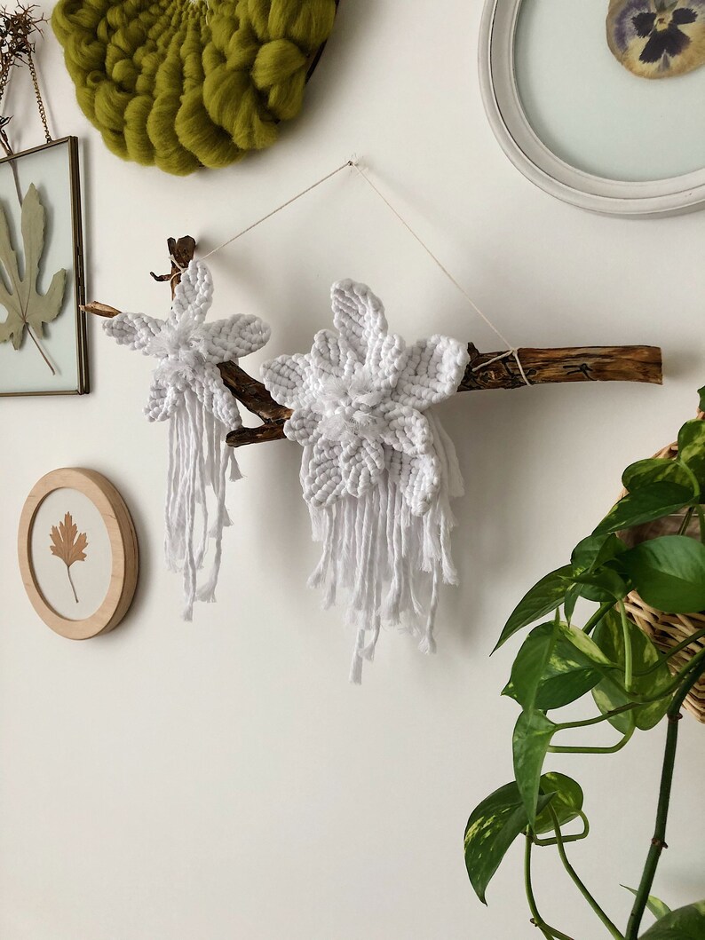 Macrame Flower Wall Hanging Boho Wedding Tapestry Flower - Etsy