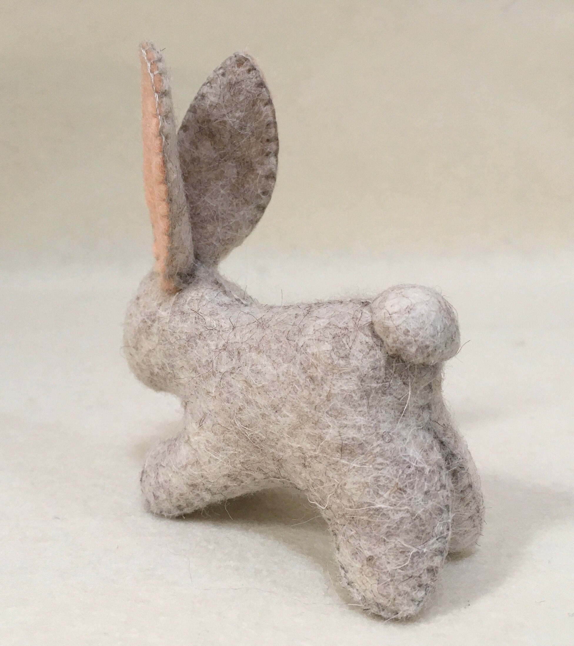 Felt Rabbit Pure Wool Felt Animals Steiner Toys Waldorf - Etsy Australia