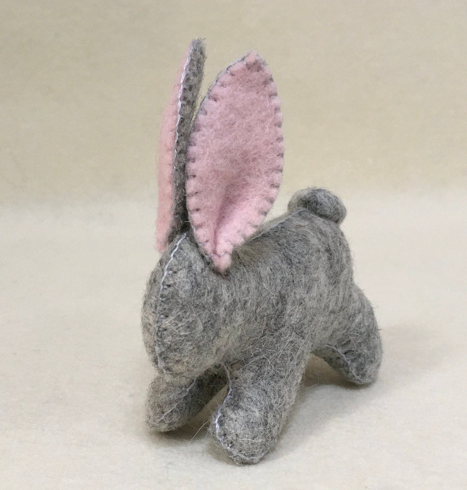 Felt Rabbit Pure Wool Felt Animals Steiner Toys Waldorf - Etsy Australia