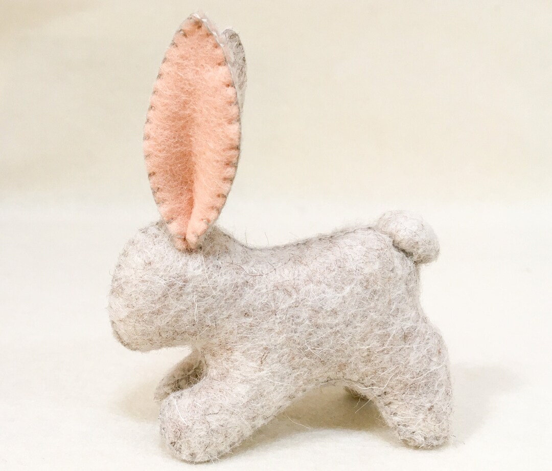 Felt Rabbit ** Pure Wool Felt Animals, Steiner Toys, Waldorf Felt ...