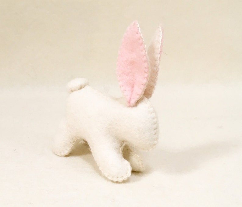 Felt Rabbit Pure Wool Felt Animals Steiner Toys Waldorf - Etsy Australia