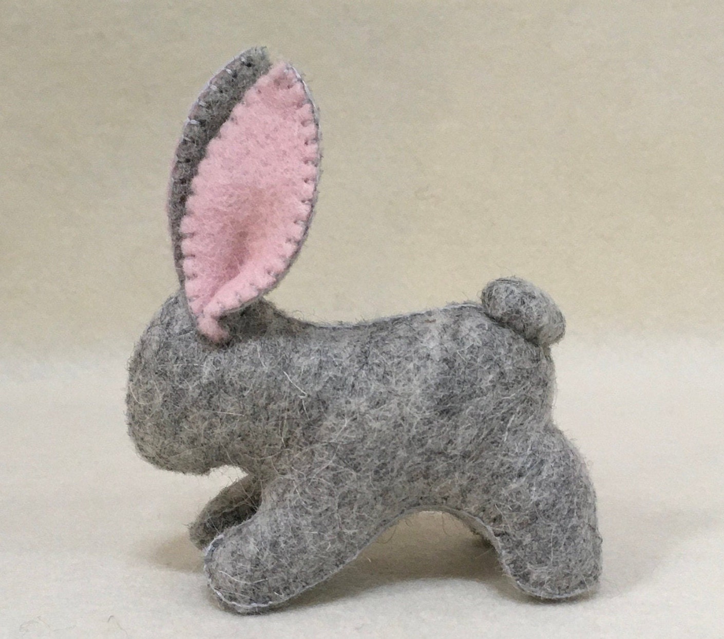 Felt Rabbit Pure Wool Felt Animals Steiner Toys Waldorf - Etsy Australia