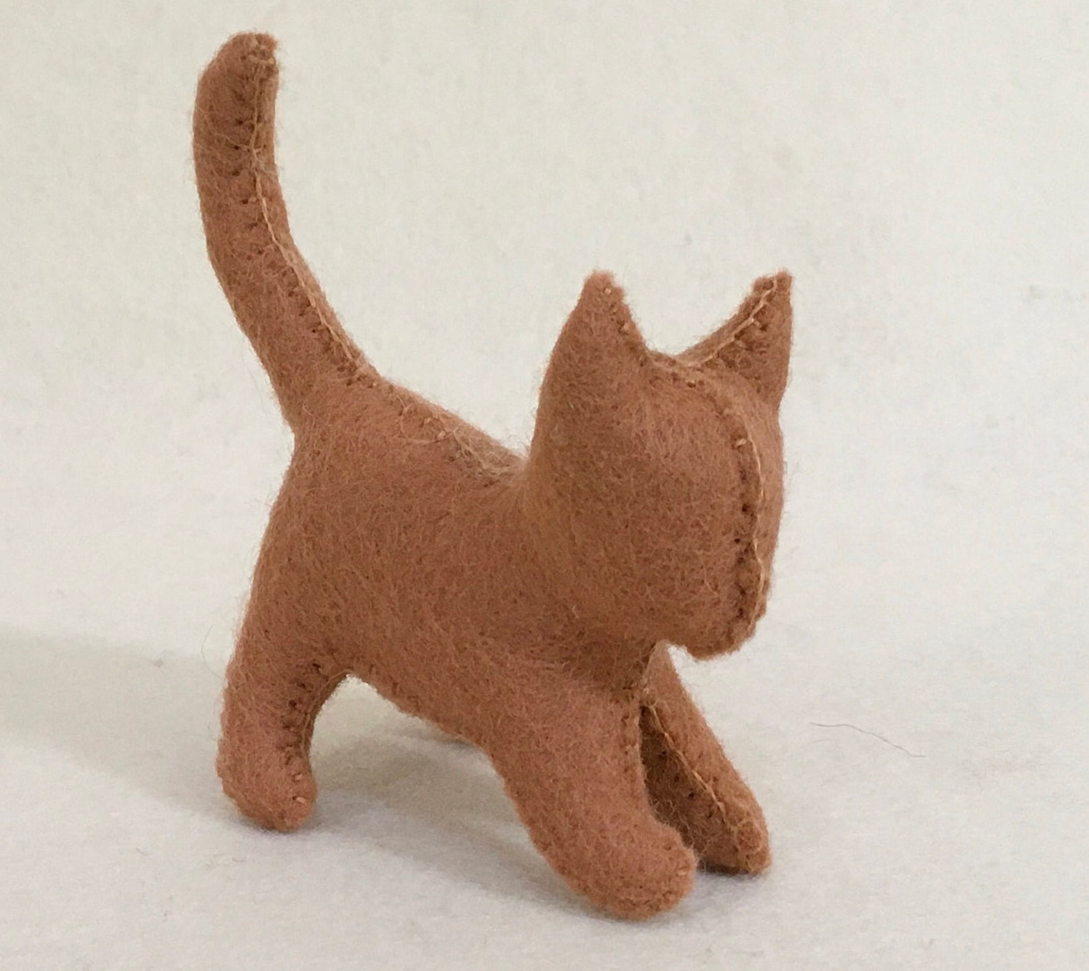 Felt Cat Pure Wool Felt Animals Steiner Toys Waldorf Felt - Etsy Australia