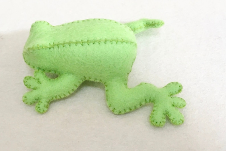 Felt Frog Pure Wool Felt Animals, Steiner Toys, Waldorf Felt Animals ...