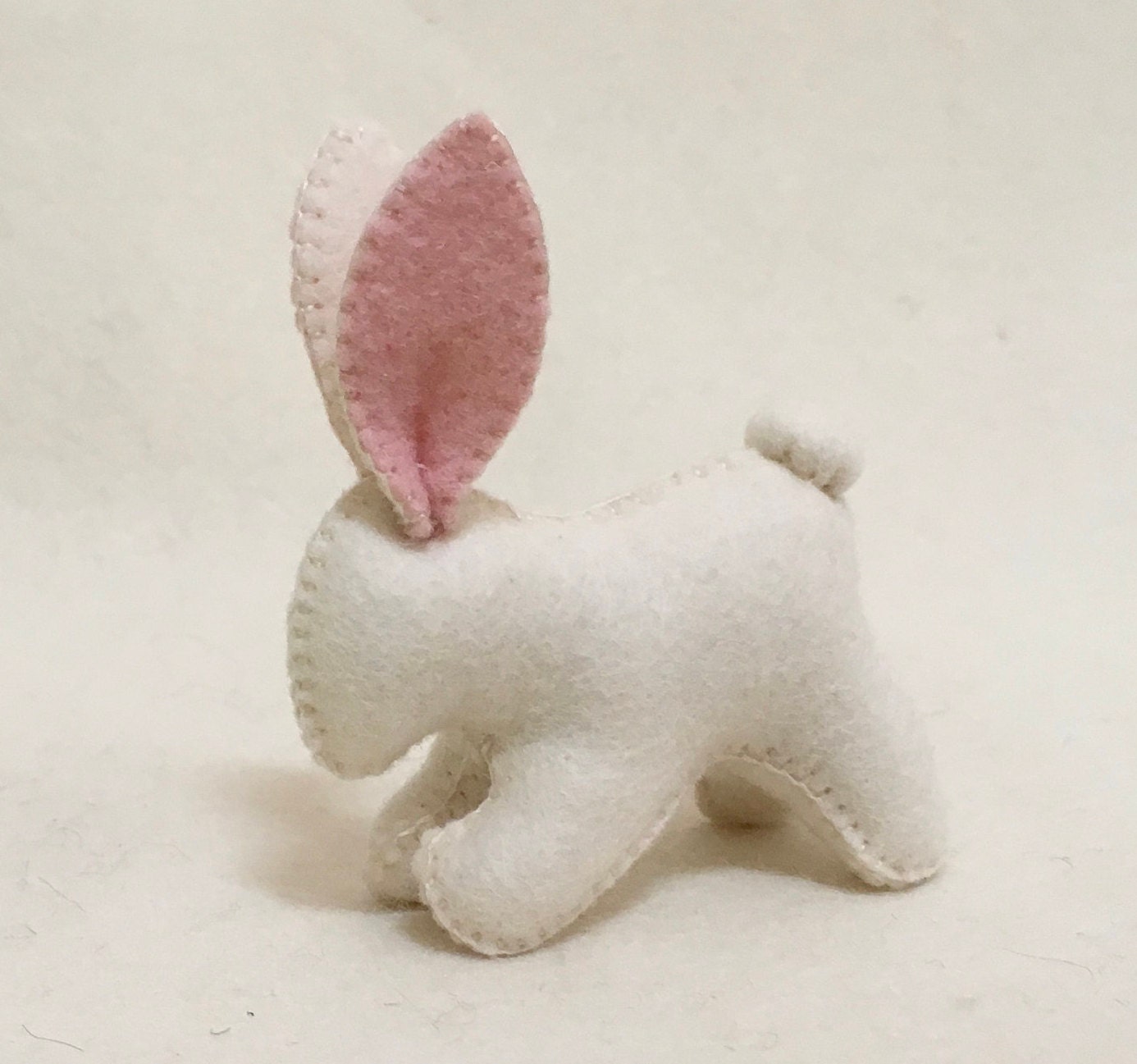 Felt Rabbit Pure Wool Felt Animals Steiner Toys Waldorf - Etsy Australia