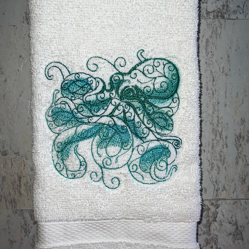 Octopus Hand Towel - Etsy
