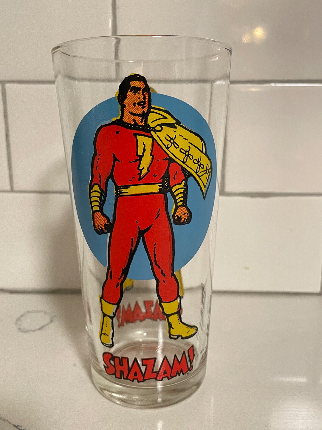 Vintage 1976 Shazam Pepsi Super Series Collector Glass DC - Etsy
