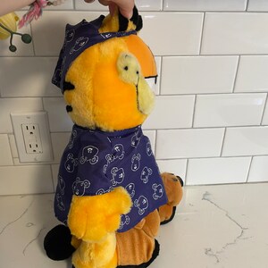 VTG Garfield Plush Toy bed Time-with Slippers-teddy Bear-sleeping Shirt ...