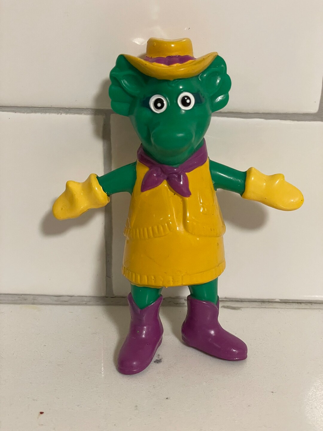 Vintage 1993-baby Bop- Barney the Dinosaur Toy-4” Tall-figure Cake ...