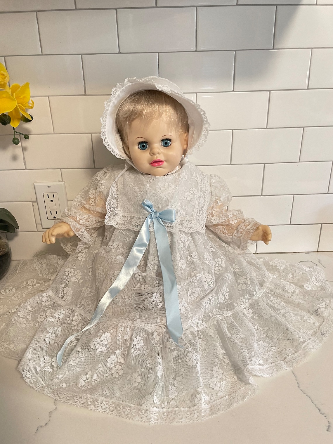 Collectable Vintage Baby Doll-1960s Early 1970s-white Lace - Etsy