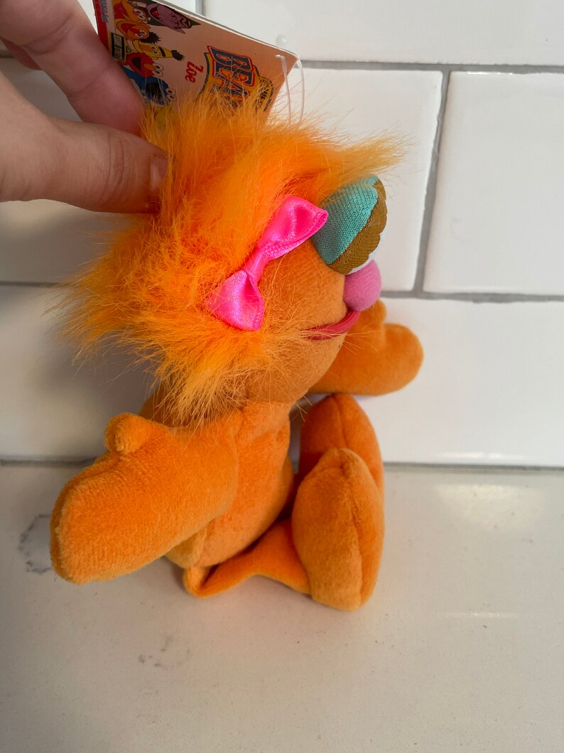 Tyco Sesame Street Beans Zoe Muppet Orange Bean Bag Plush - Etsy