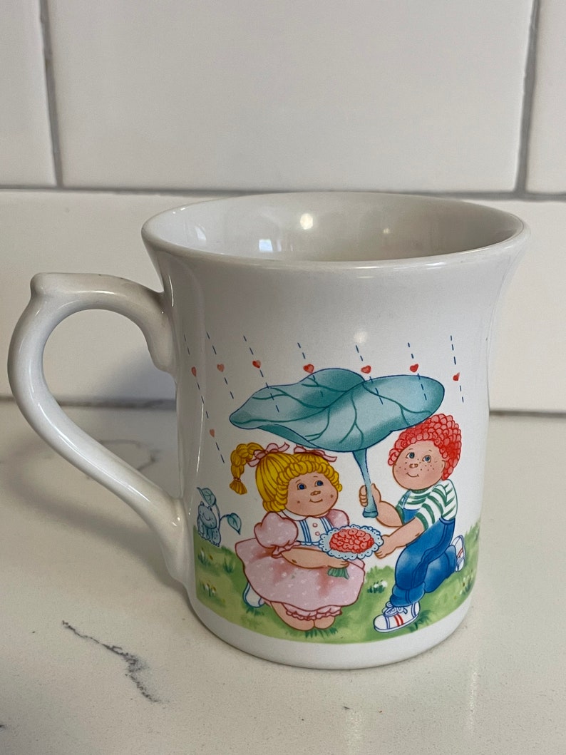 Vintage 1984 Cabbage Patch Kids Picnic in the Rain Mug Cup - Etsy