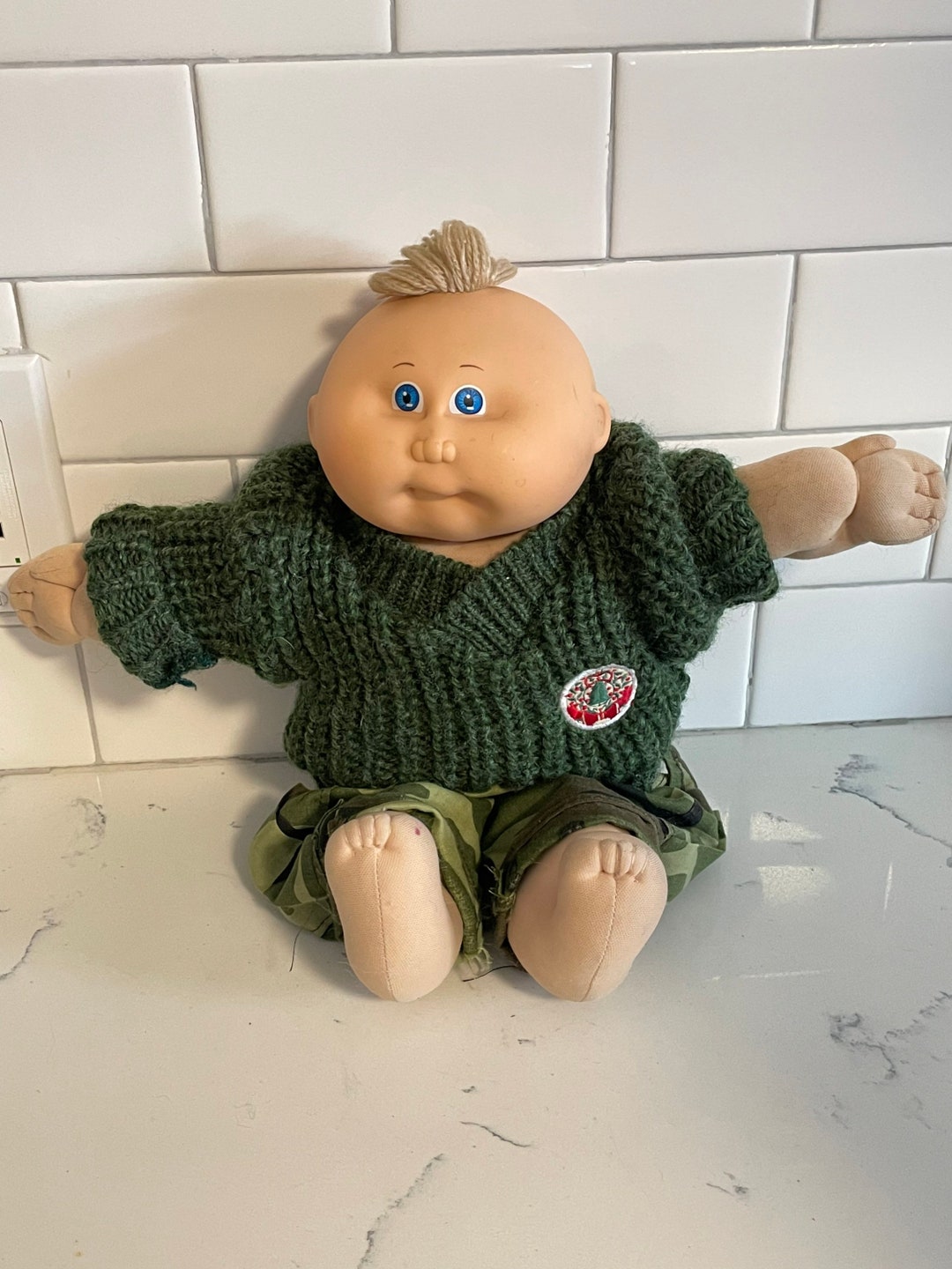 Vintage 1982 Cabbage Patch Kids Doll Xavier Roberts Signed Blonde Patch Hair - Etsy