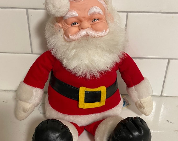Rare VTG 1984-dakin 10” Santa Claus Doll-shelf Sitter Plush - Etsy