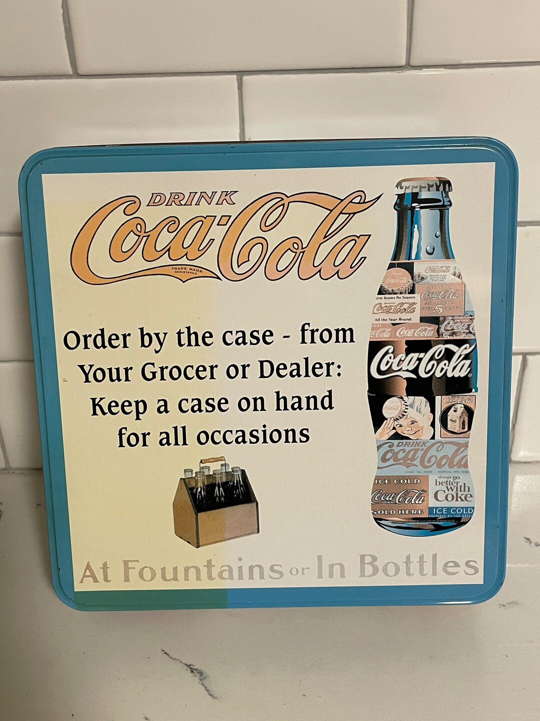 Coca-cola Bottle Shaped Puzzle in Collectible Tin-tin ONLY No Puzzles ...