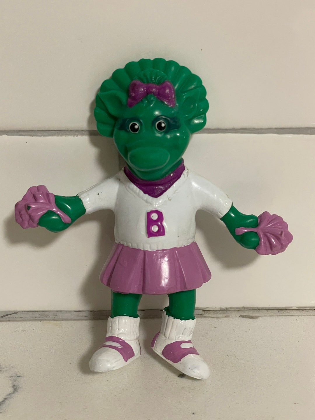 Vintage 1993-baby Bop-cheer- Barney and Friends Toy-4” Tall-figure Cake ...