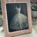 Pretty Dress-wedding-bridal Shower-sweet16-hand Painted-acrylic Artwork ...