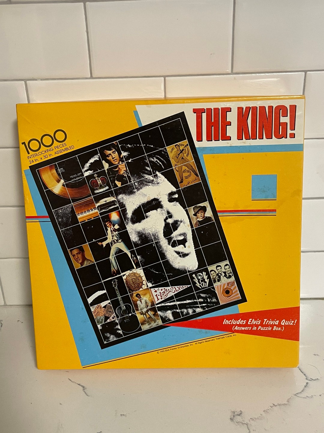 Elvis Presley Jigsaw Puzzle 1000 Piece Springbok the King! 1985 24” X ...