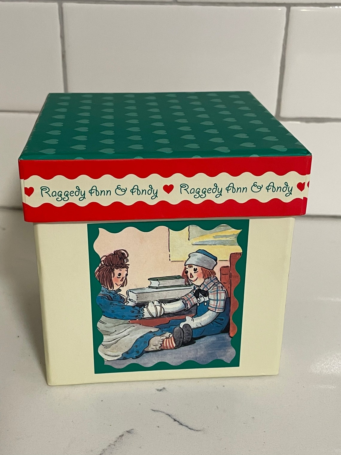 Vintage 1998-raggedy Ann and Andy Large Storage Box Simon & - Etsy