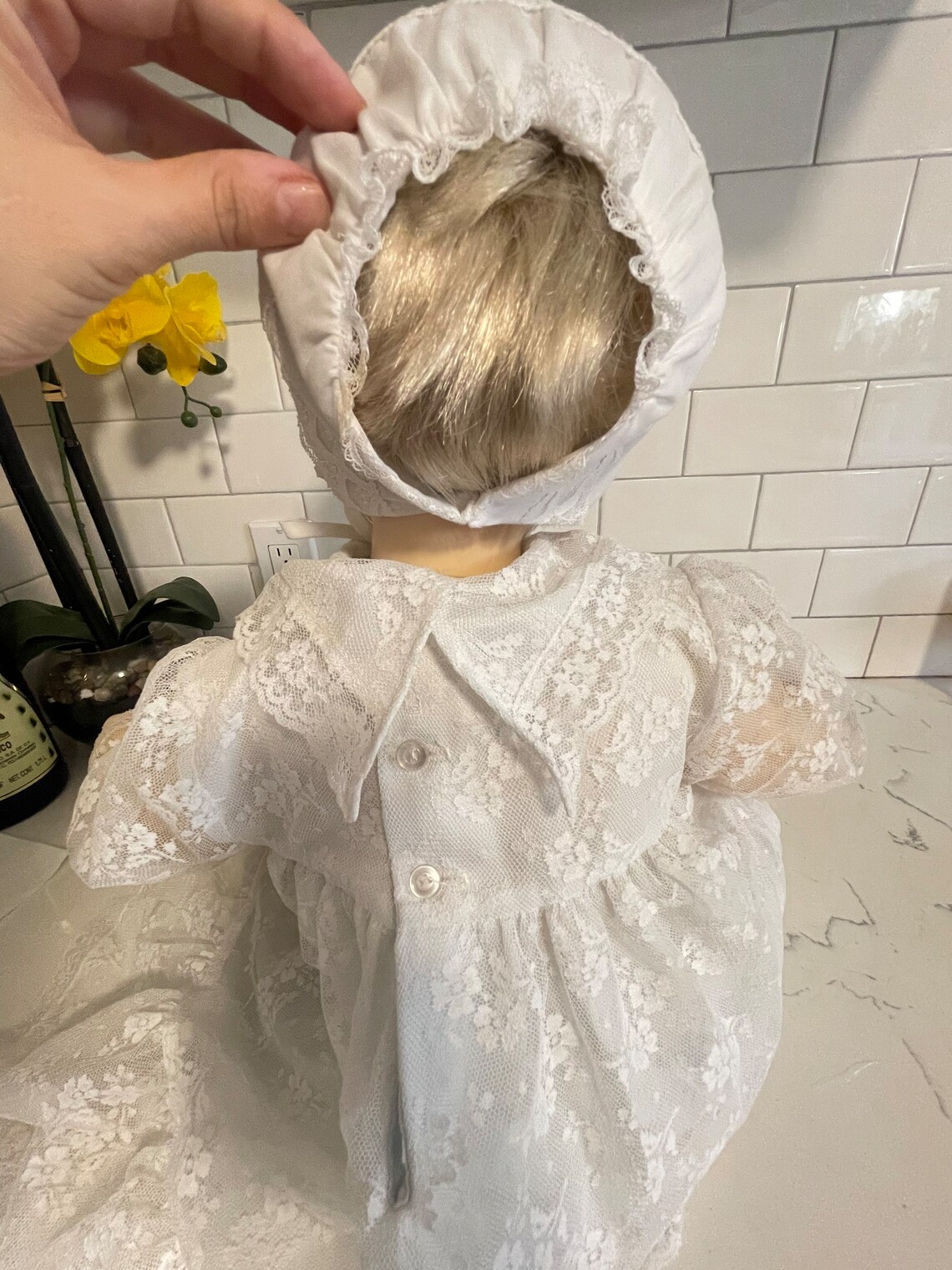 Collectable Vintage Baby Doll-1960s Early 1970s-white Lace - Etsy