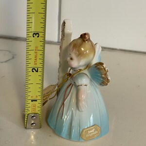 Vtg-josef Originals Age 1 Birthday Girl Angel Figurine 3.5 " Blue Dress ...