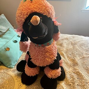 Dan Dee Black Pink Poodle Plush Puppy Dog Giant Stuffed Animal 22 ...