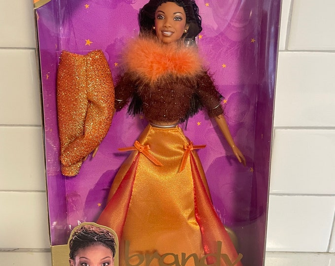 Rare Mattel 1999 Superstar Brandy Barbie Doll Moesha Singer Orange New ...
