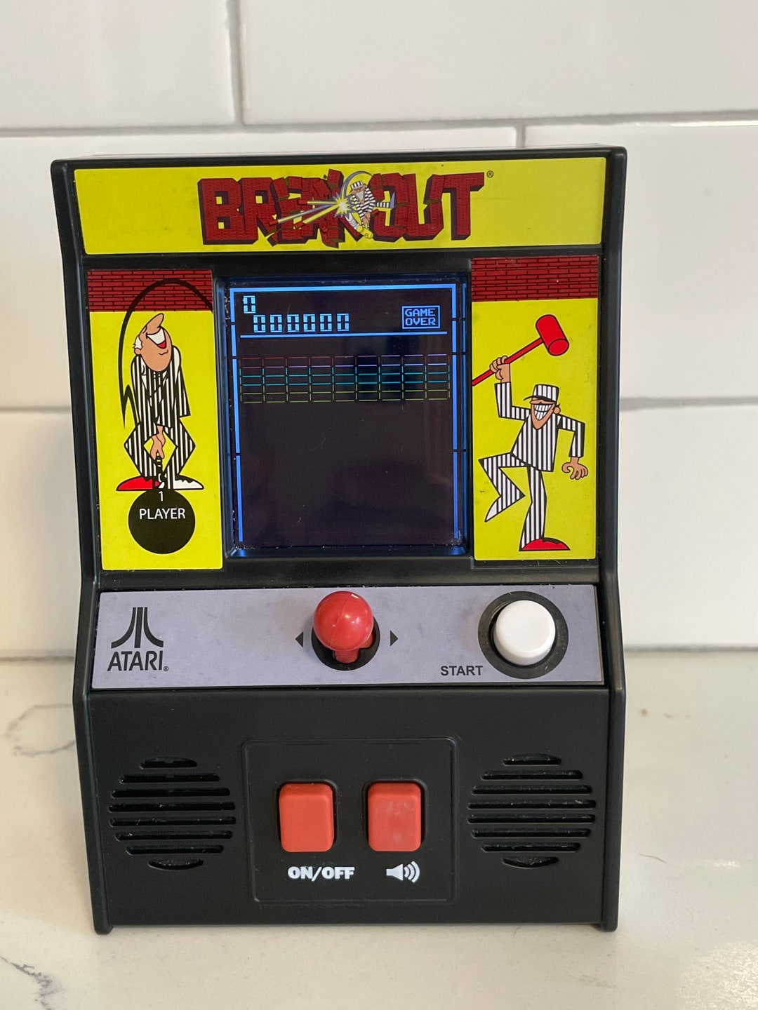 Vintage 1976 ATARI Arcade Classics-breakout 4C Retro Mini Arcade Game ...