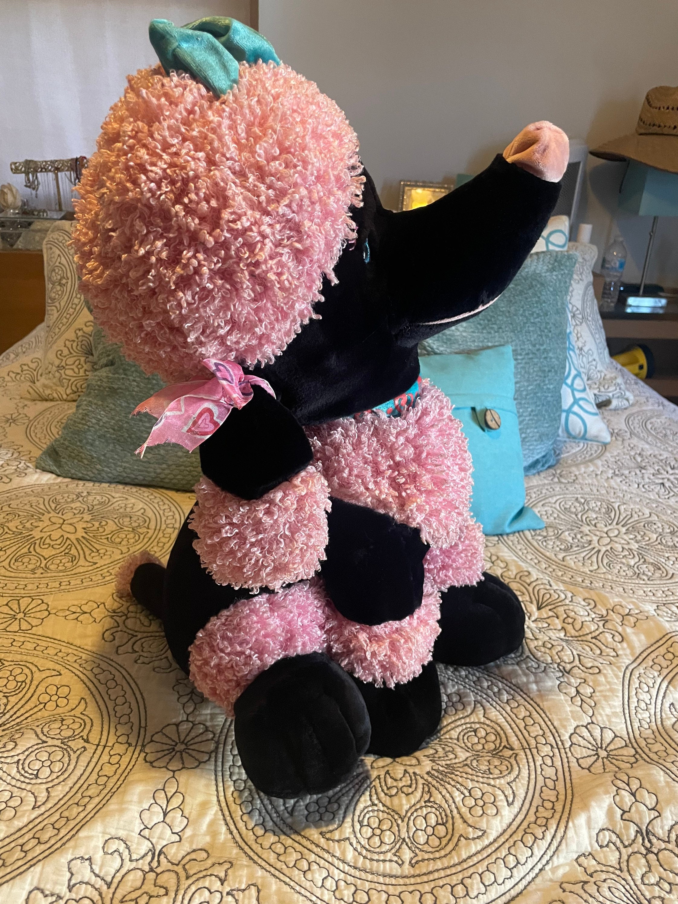 Dan Dee Black Pink Poodle Plush Puppy Dog Giant Stuffed Animal - Etsy