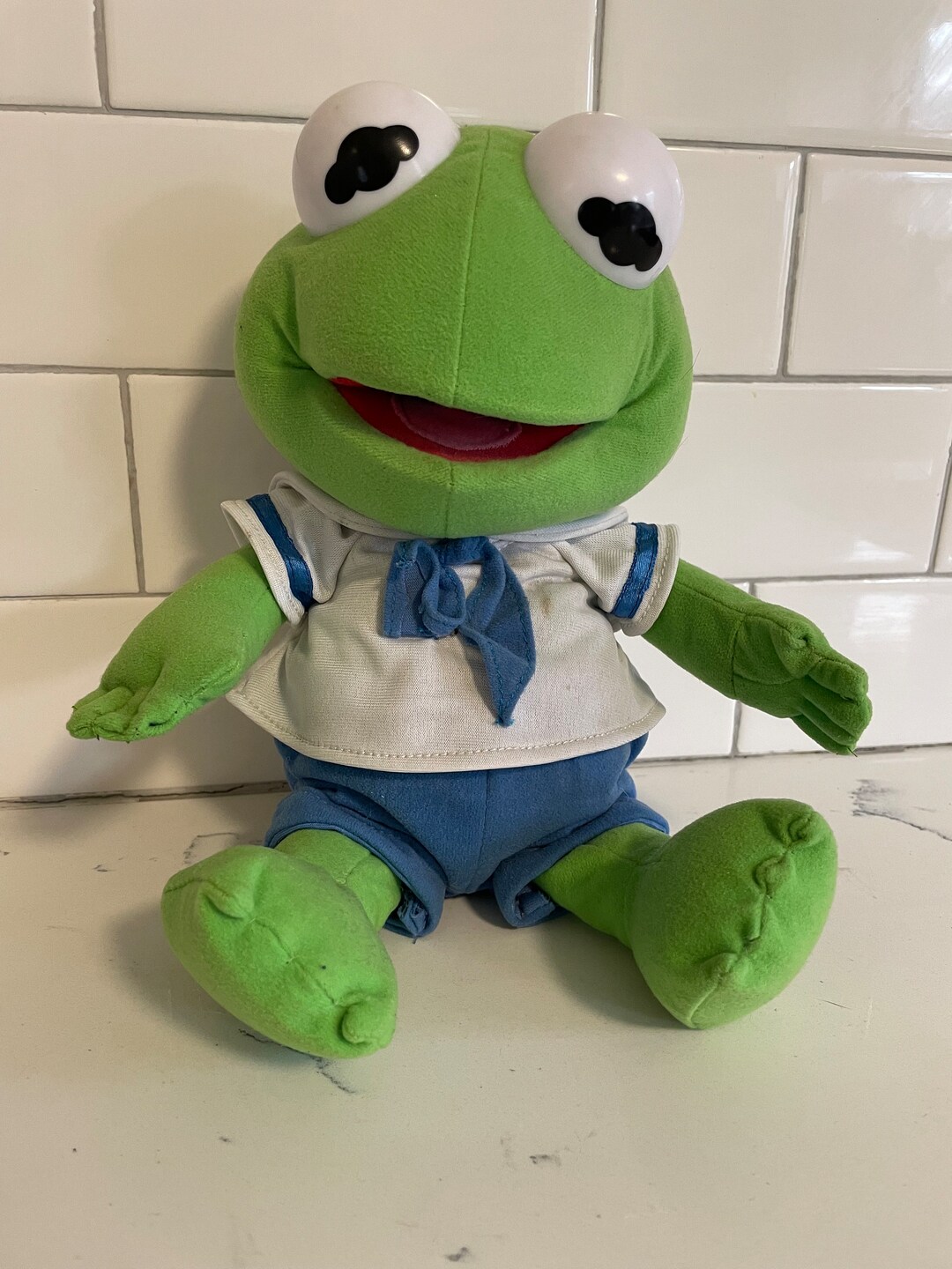 Vintage Nanco Jim Hensons Muppet Babies Kermit the Frog Plush Stuffed ...
