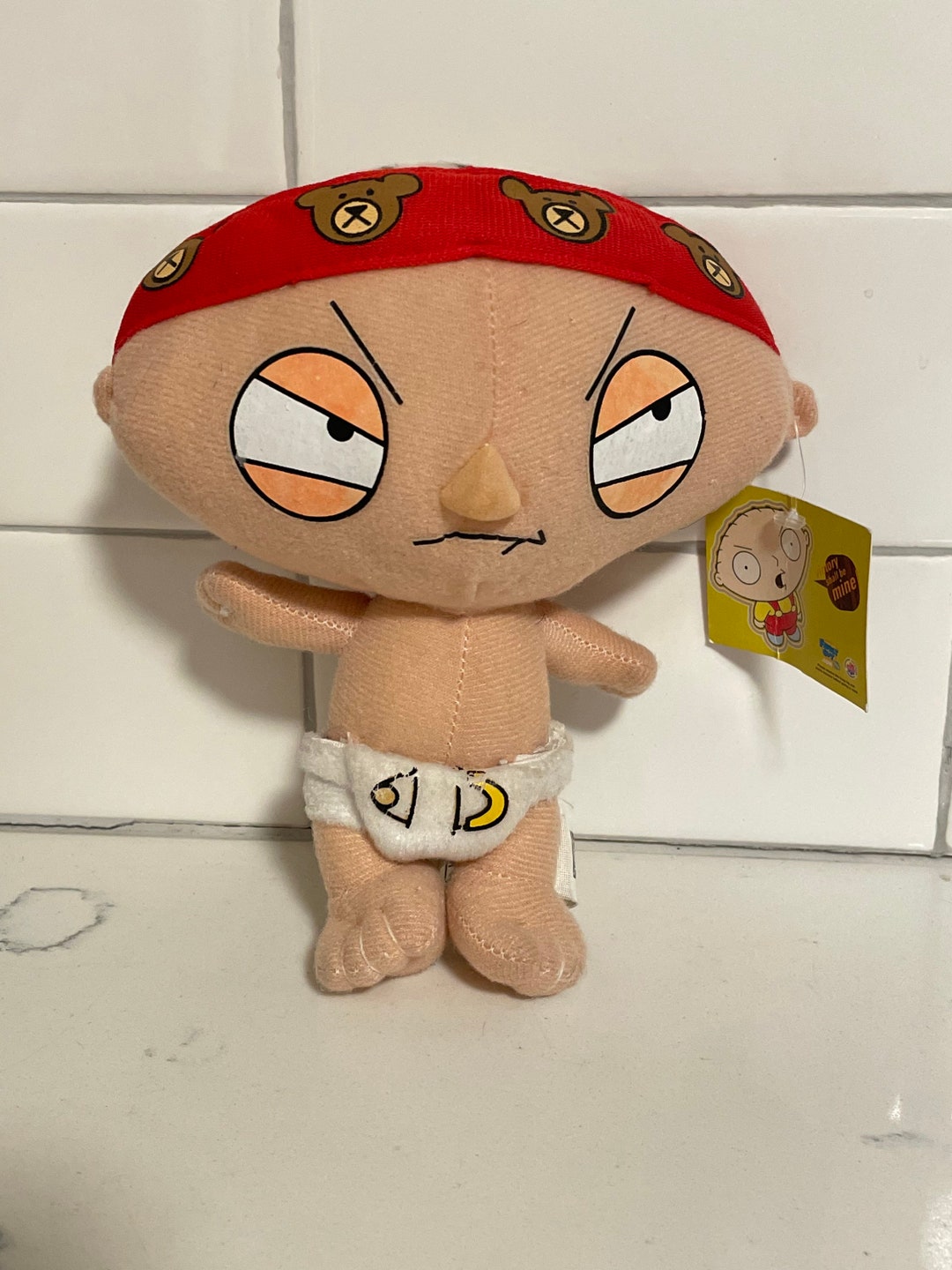 VTG Nanco Stewie Griffin Family Guy Diaper Karate Plush Stuffed Doll ...