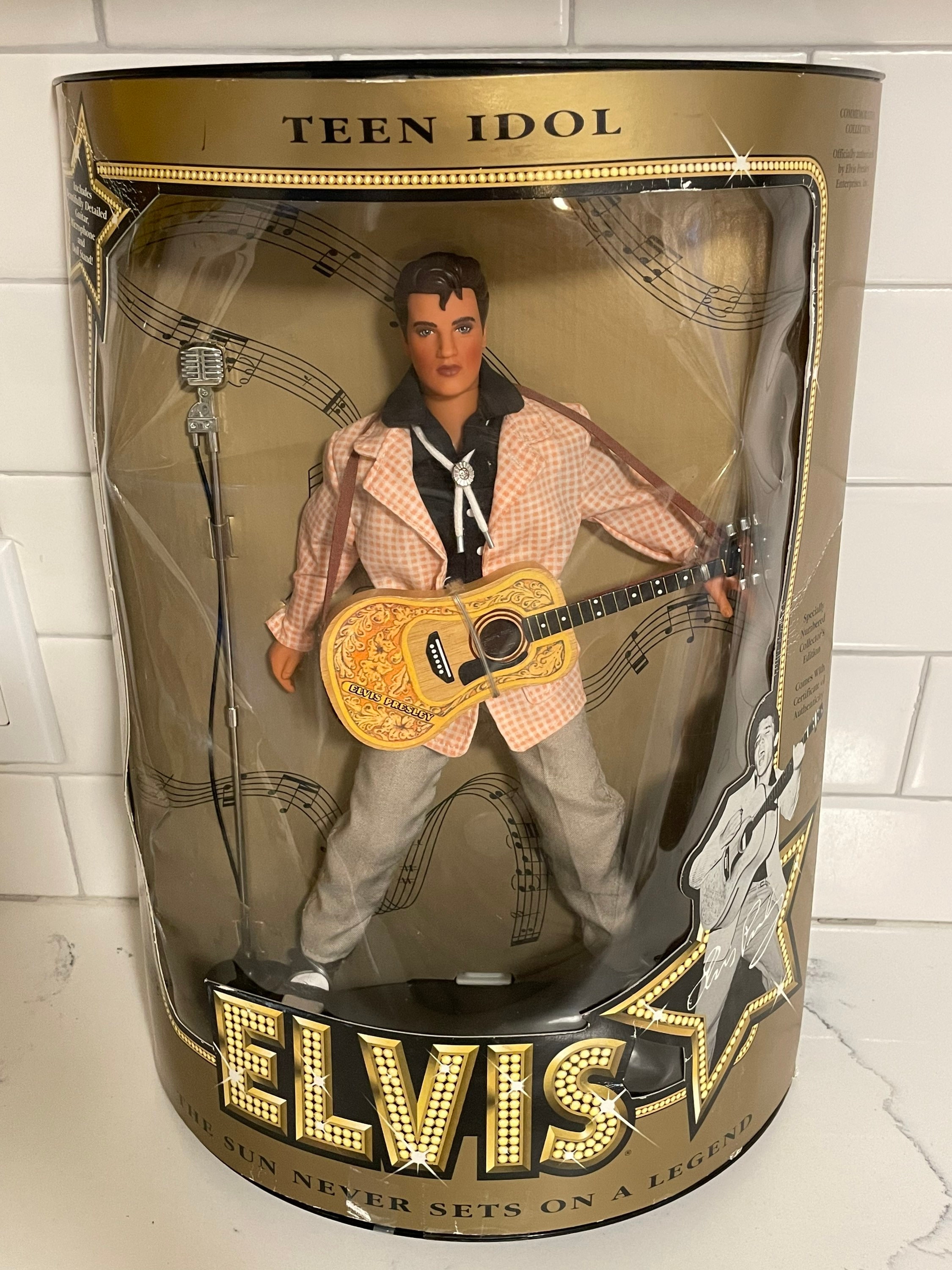 Vintage 1993 Elvis Presley Teen Idol Doll Hasbro Commemorative