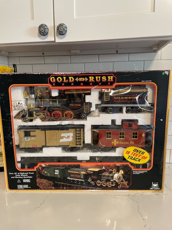 Vintage 1996-new Bright Gold Rush Express Train Set Number - Etsy