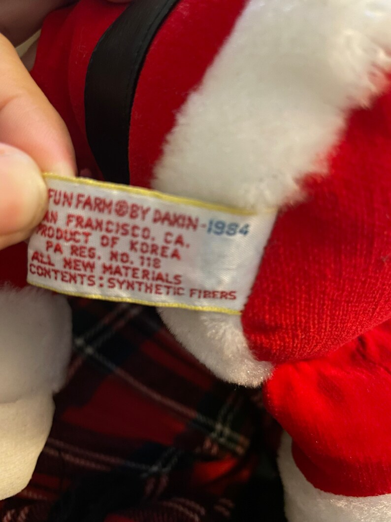 Rare VTG 1984-dakin 10 Santa Claus Doll-shelf Sitter Plush - Etsy