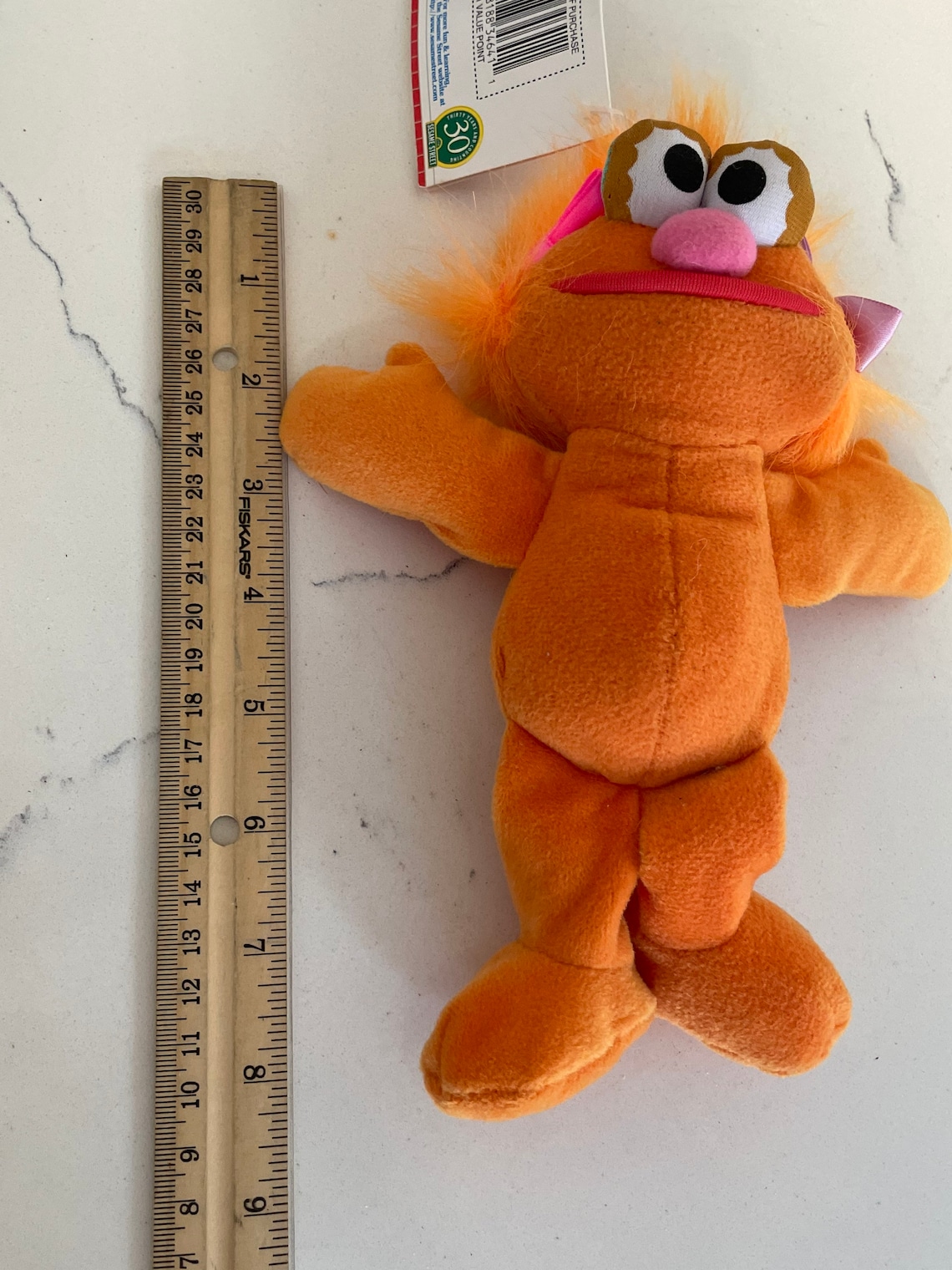 Tyco Sesame Street Beans Zoe Muppet Orange Bean Bag Plush | Etsy