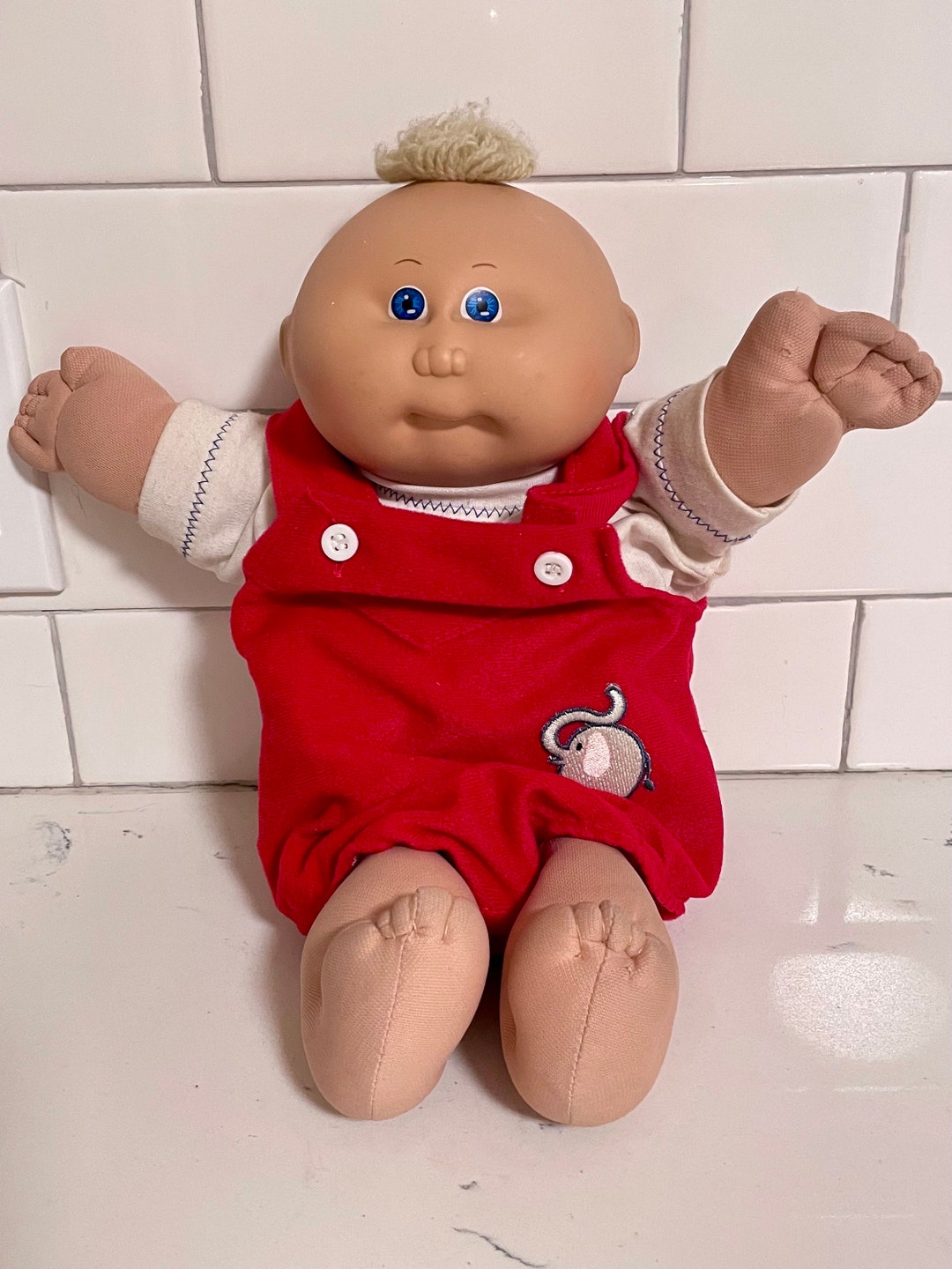 Vintage Cabbage Patch Kid Preemie Hm#1-blue Eyes WS Factory 1985 - Etsy