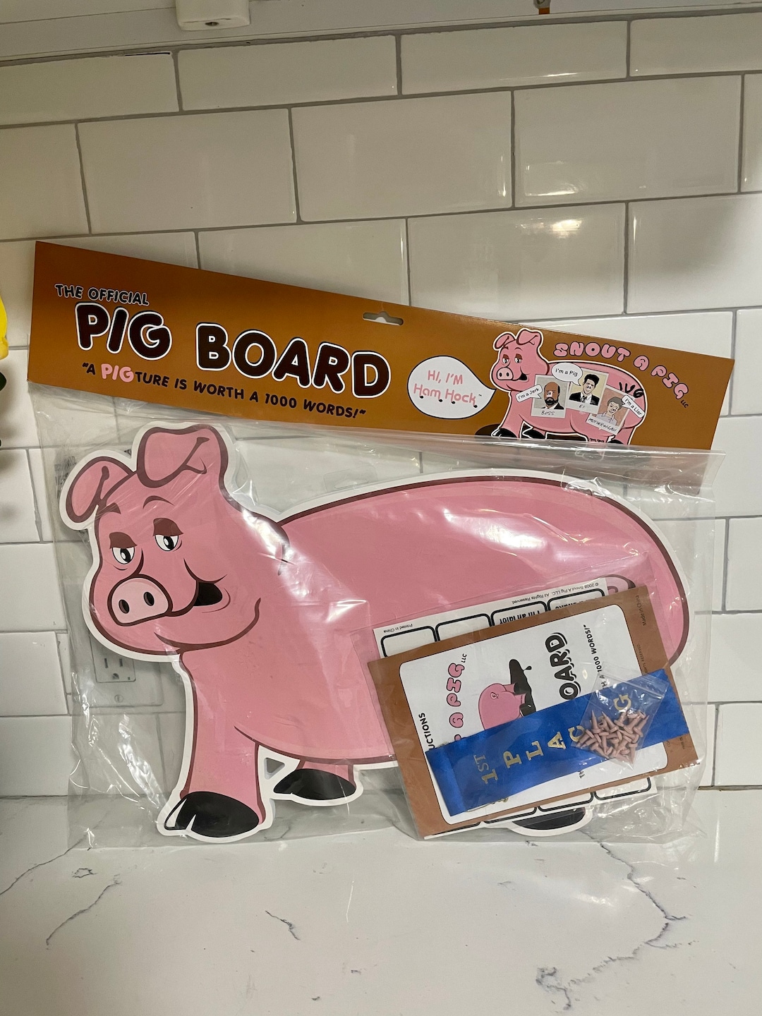 Vintage-the Official Pig Board- the Pigture Worth 1000 Words- Funny ...